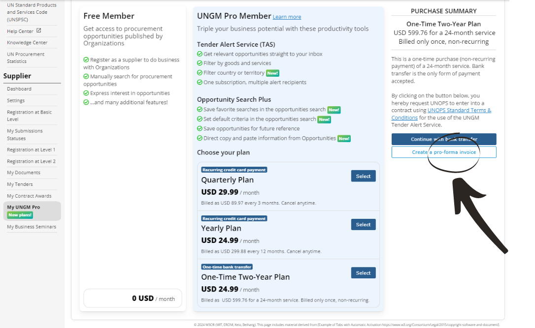 How to make a payment via Bank Transfer? – UNGM Help Center